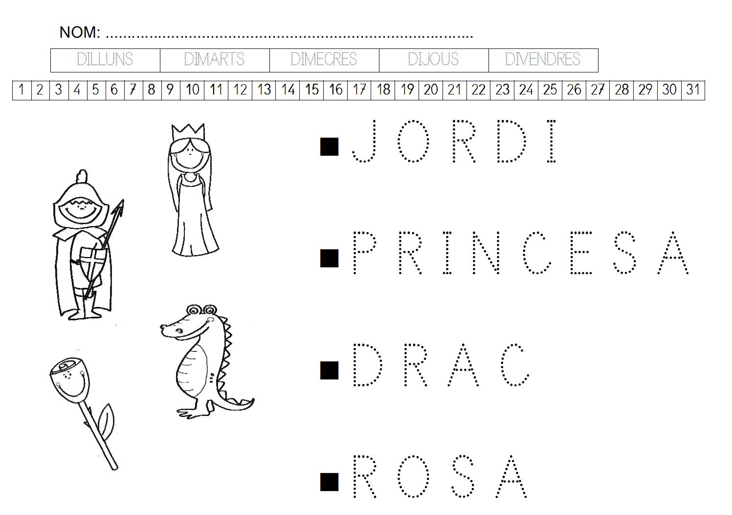 Recursos para trabajar la leyenda de Sant Jordi – MonsPetits