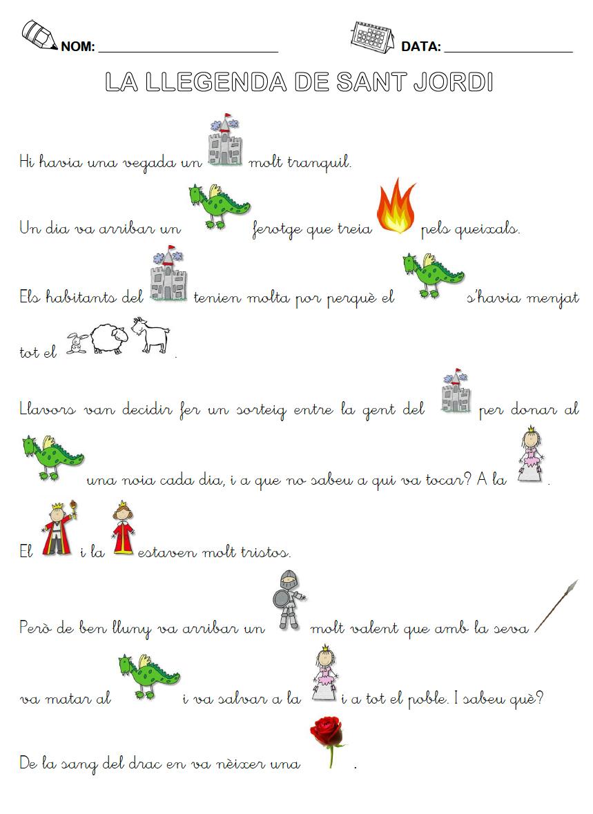 Recursos para trabajar la leyenda de Sant Jordi – MonsPetits