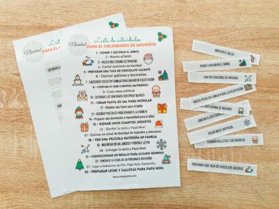 Calendario de Adviento – Ideas de actividades en casa – DIY Homemade ...