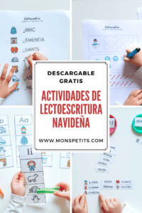 Actividades de lectoescritura navideñas para descargar GRATIS – MonsPetits