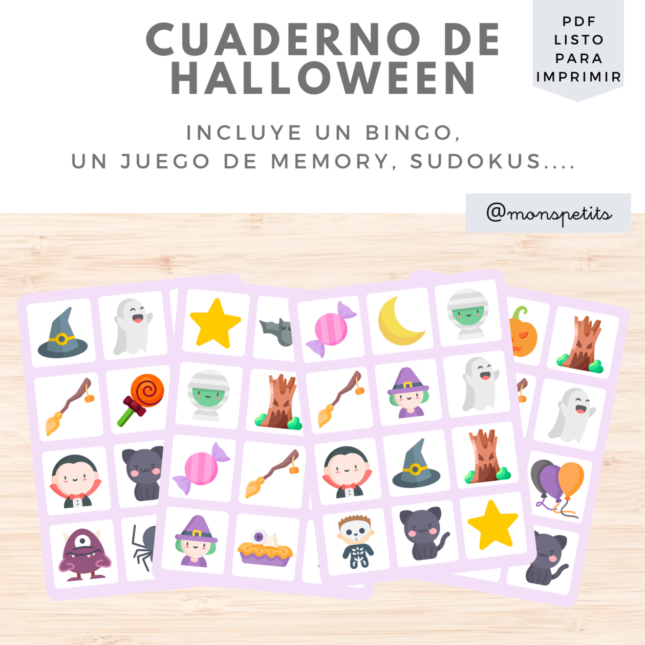 Cuaderno de Halloween para descargar e imprimir – MonsPetits