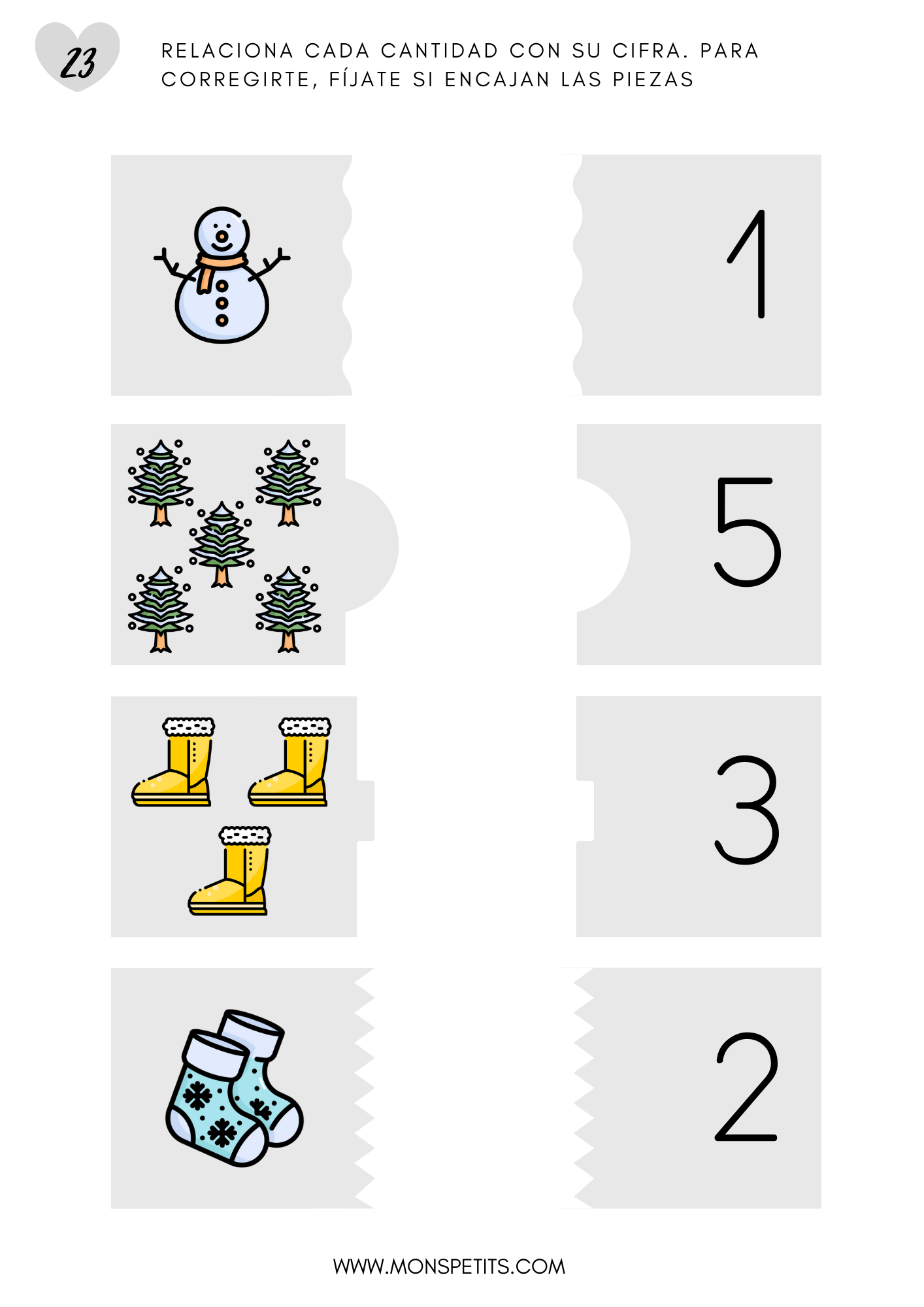 Cuaderno de actividades de invierno para imprimir – MonsPetits