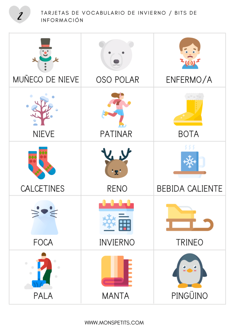 Cuaderno de actividades de invierno para imprimir – MonsPetits