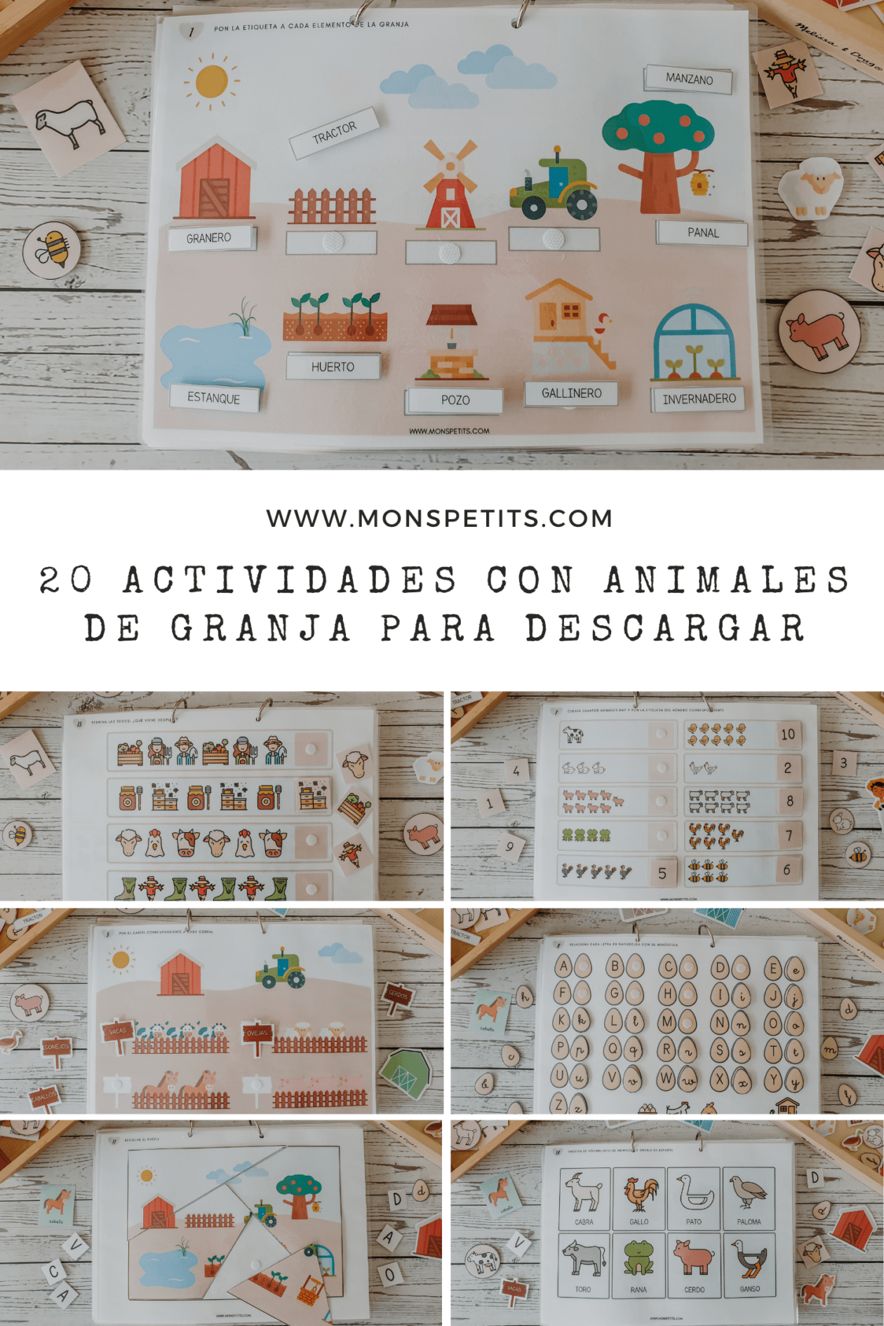 20 actividades con animales de granja para descargar – Educación ...