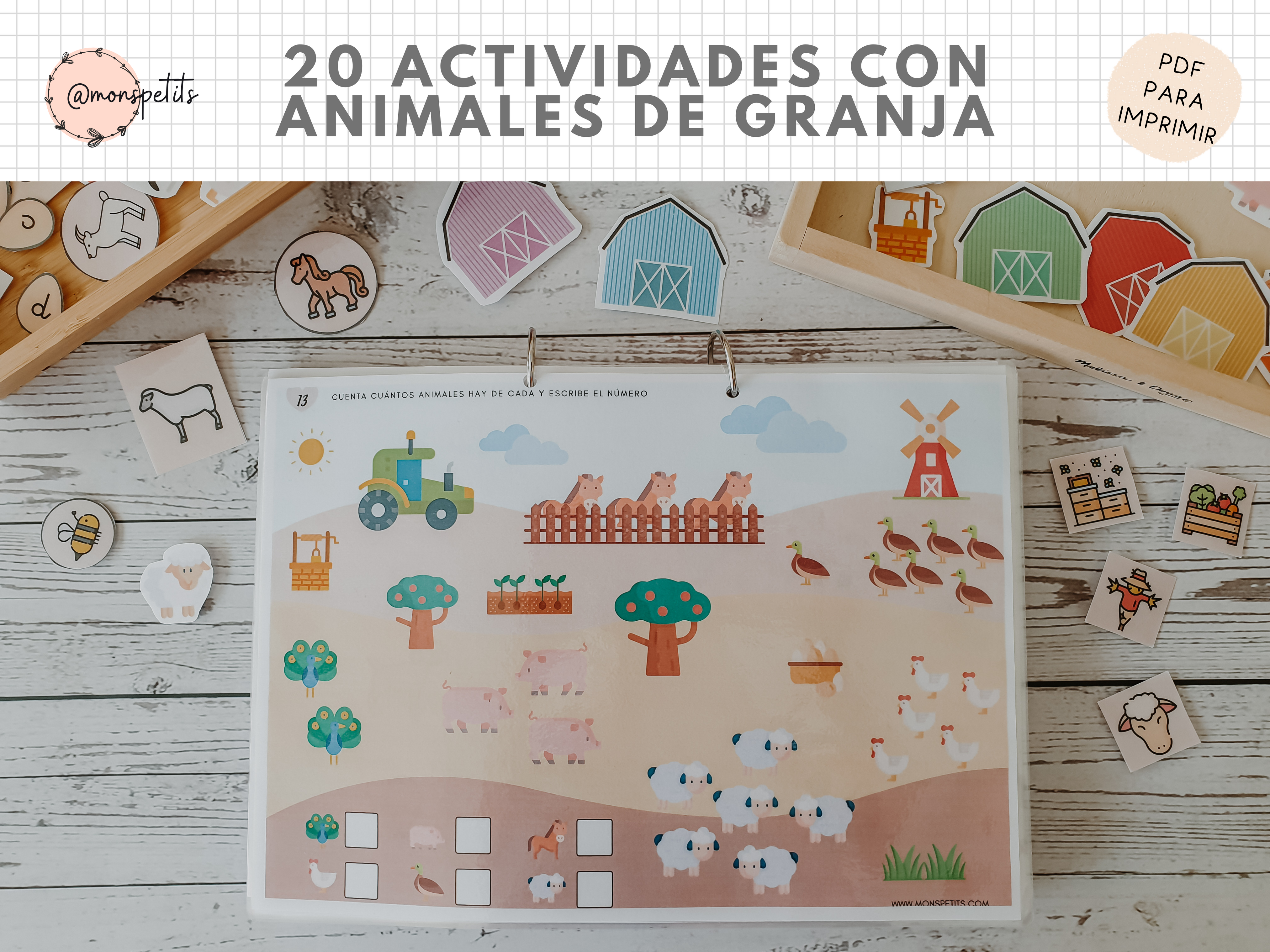 20 Actividades Con Animales De Granja Para Descargar Educación