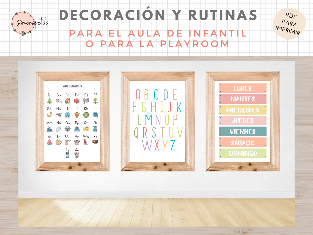 Pack de decoración para el aula de infantil o playroom – Imprimible ...