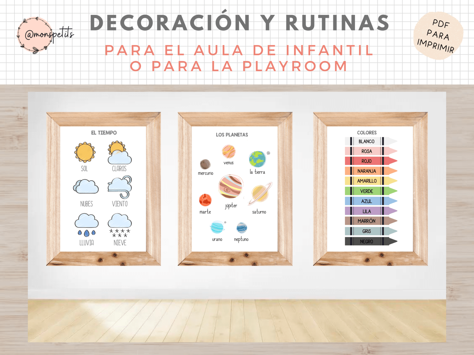 Pack de decoración para el aula de infantil o playroom – Imprimible ...
