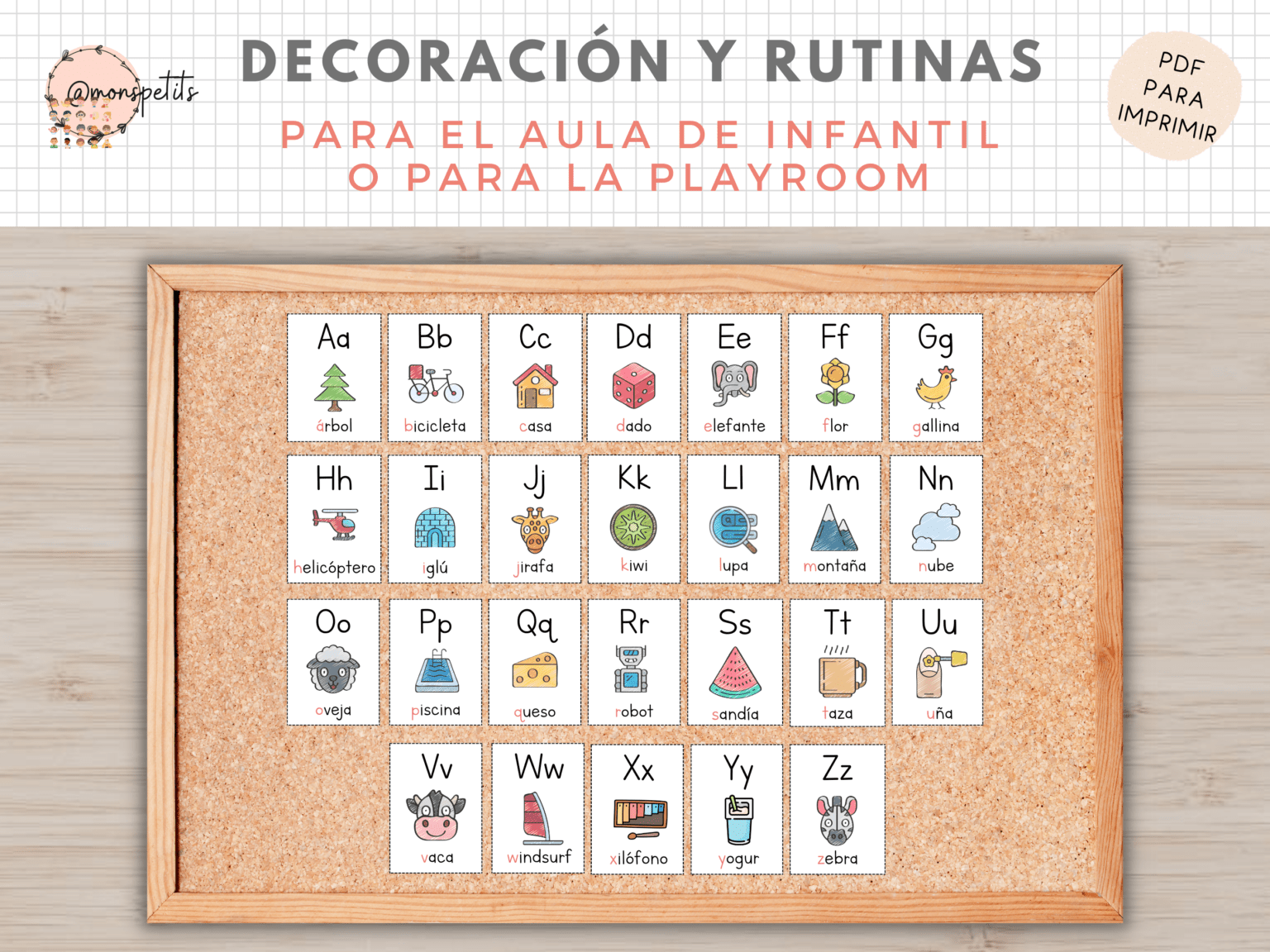 Pack de decoración para el aula de infantil o playroom – Imprimible ...