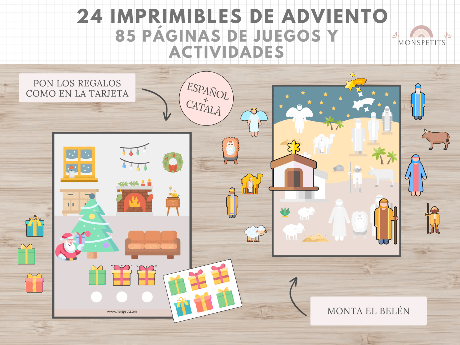 24 Imprimibles de Adviento, Una Actividad Para Cada Día – MonsPetits
