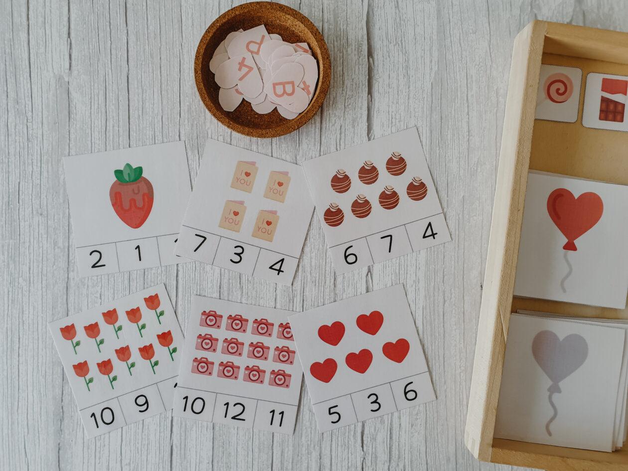 Imprimible con actividades de San Valentín para niños – MonsPetits