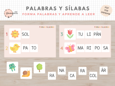 Imprimibles de primavera para aprender de forma autónoma + imprimible ...