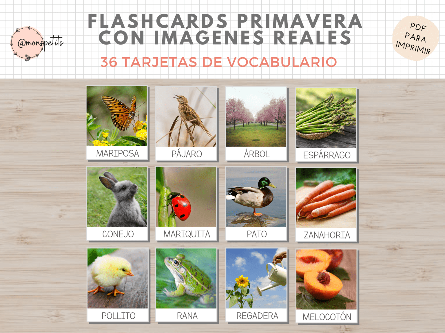 Imprimibles de primavera para aprender de forma autónoma + imprimible ...