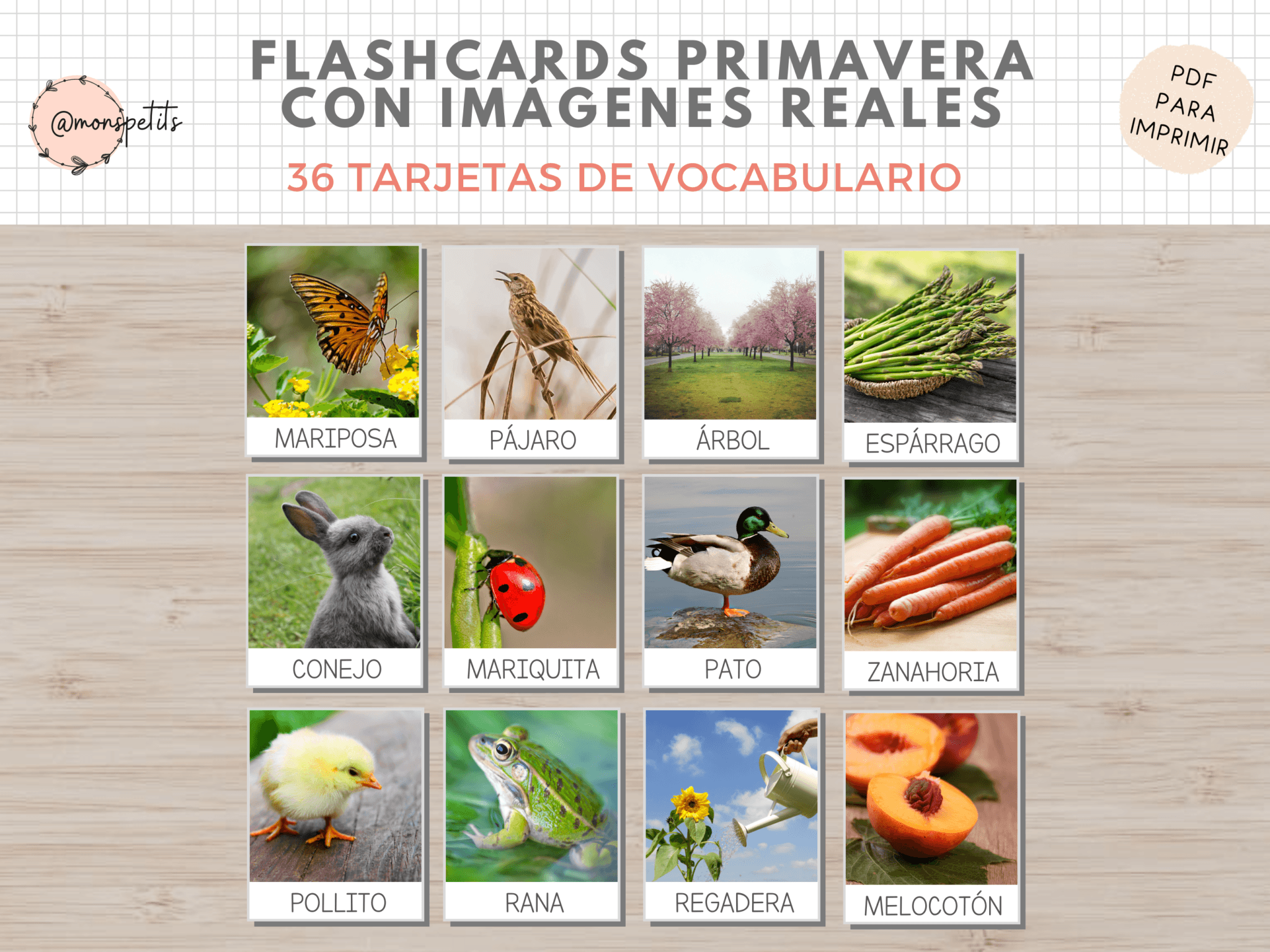 Imprimibles de primavera para aprender de forma autónoma + imprimible ...