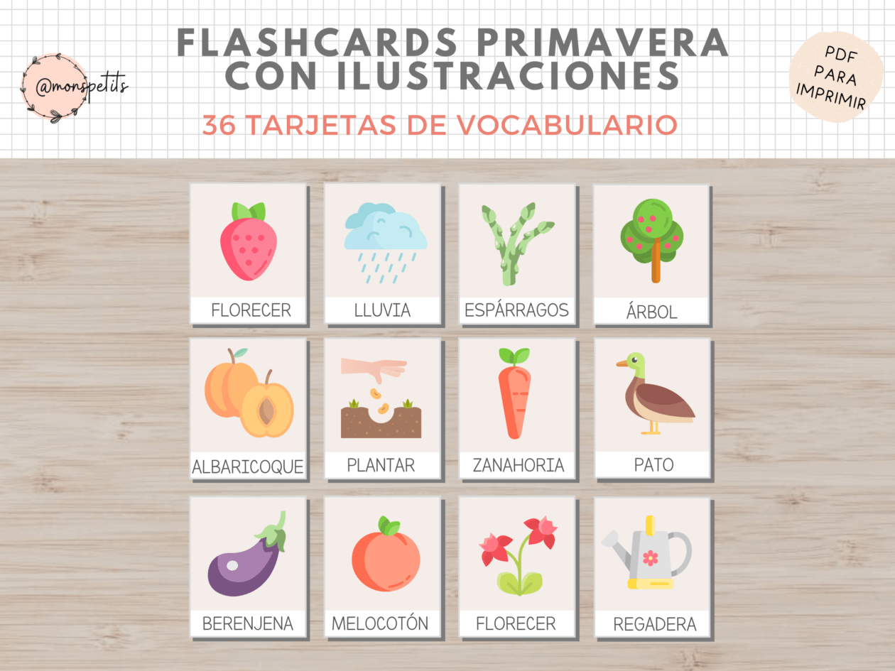 Imprimibles de primavera para aprender de forma autónoma + imprimible ...