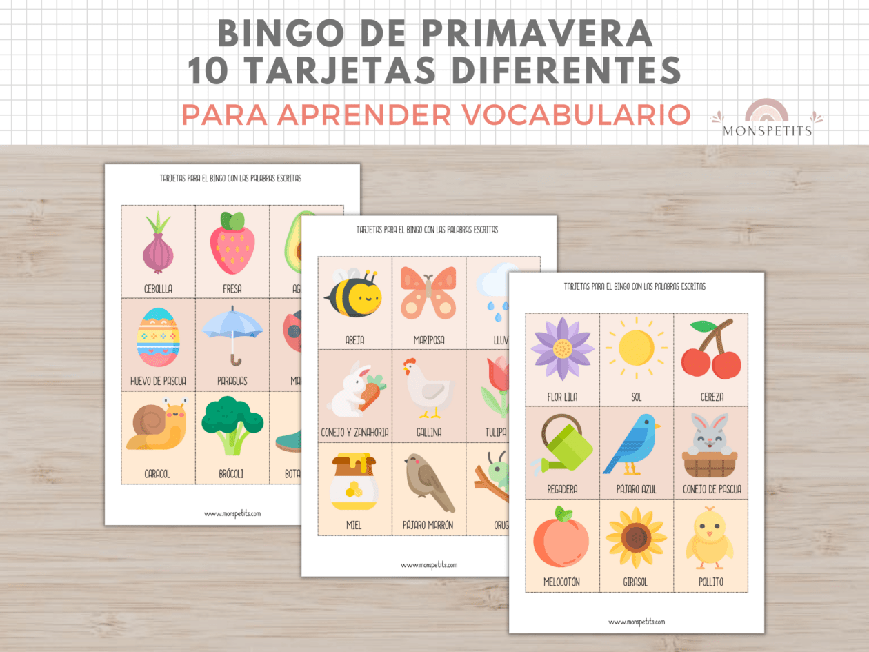 Juegos imprimibles para aprender y divertirse en primavera – MonsPetits