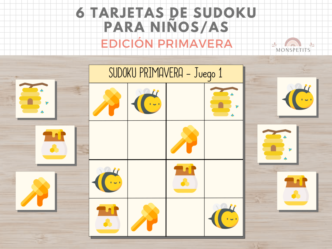 Juegos imprimibles para aprender y divertirse en primavera – MonsPetits