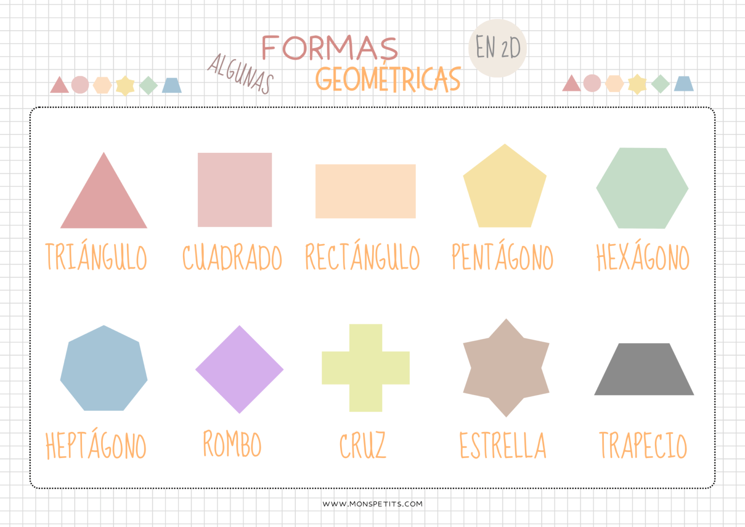 Tarjetas imprimibles GRATIS para crear formas geométricas con palillos ...