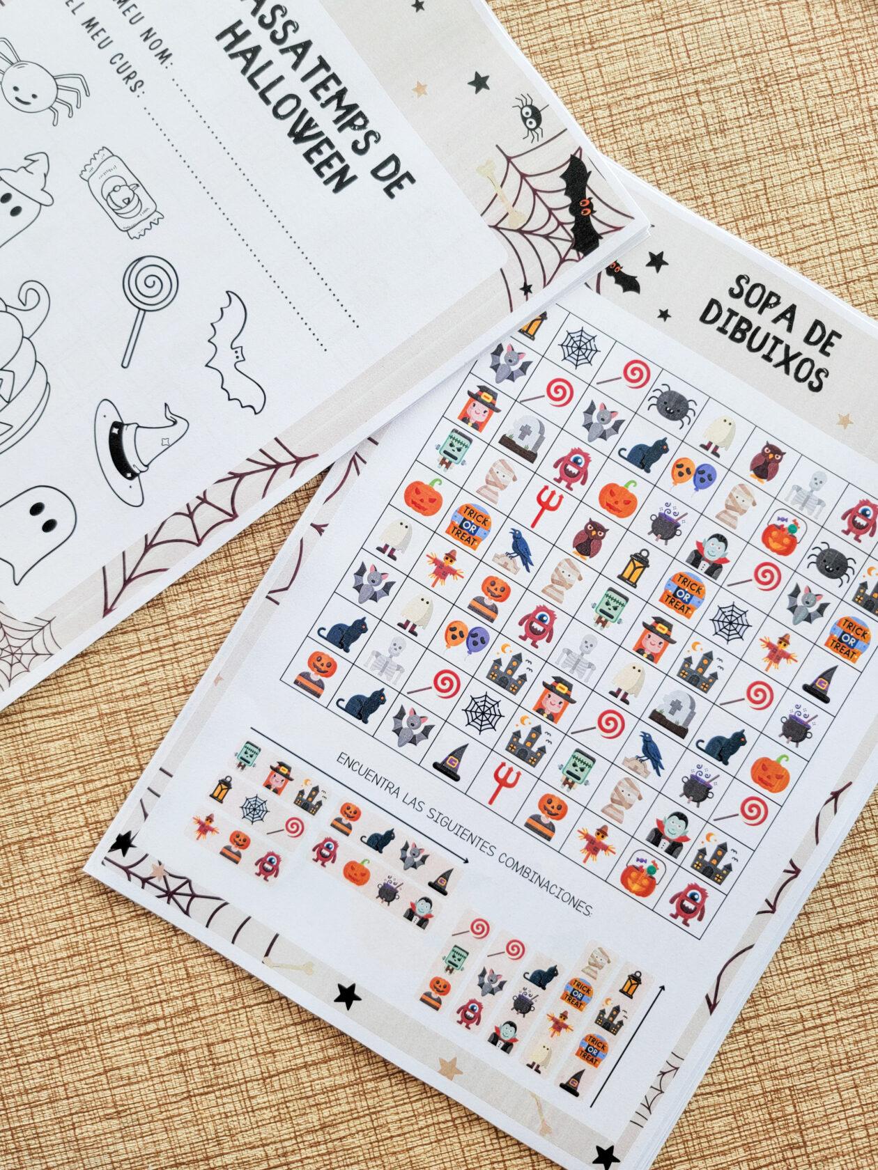 Imprimibles Educativos de Otoño y Halloween – MonsPetits