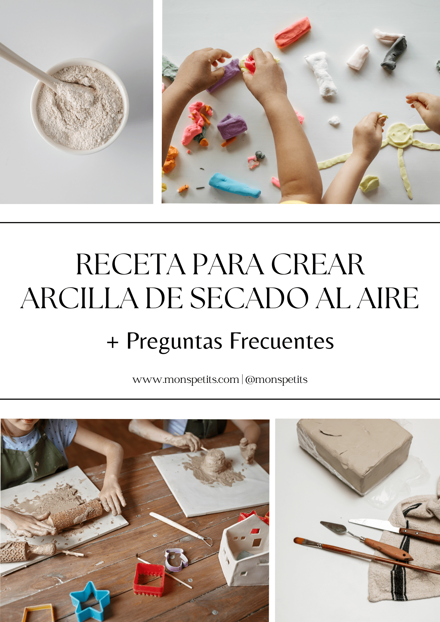 La mejor receta para crear arcilla de secado al aire en casa – MonsPetits