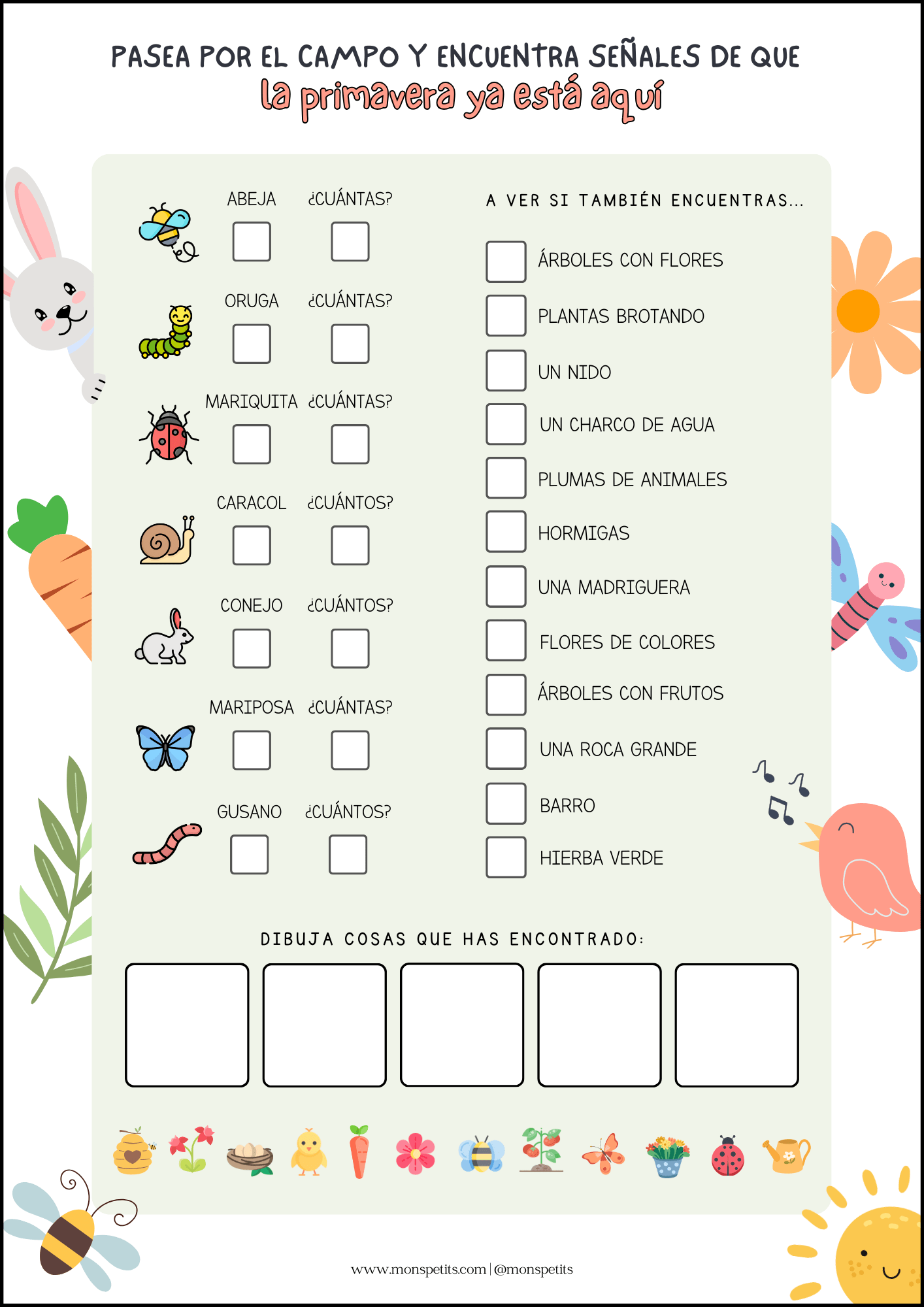25 actividades para aprender al aire libre + imprimibles gratis ...