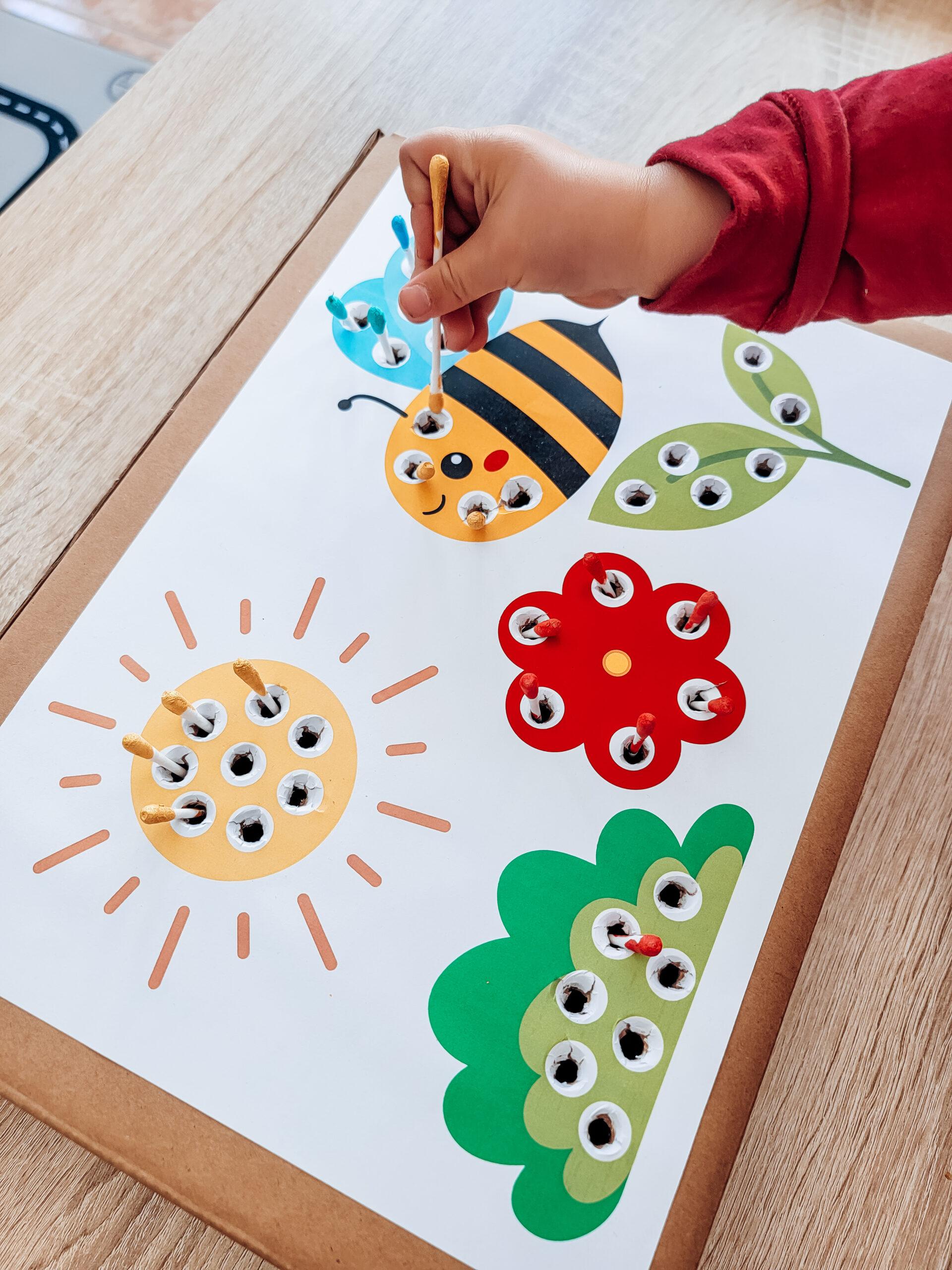 Dibujos con puntitos para trabajar la motricidad fina – MonsPetits