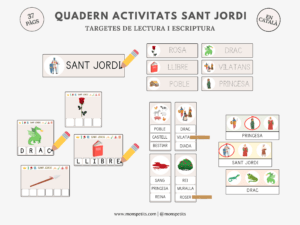 Cuaderno imprimible para trabajar Sant Jordi en educación infantil ...