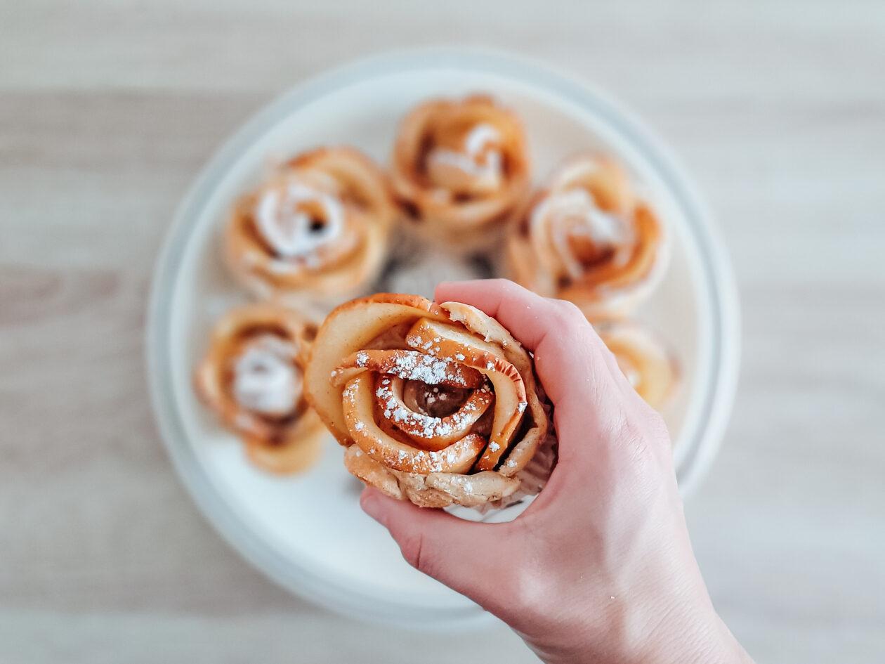 Receta fácil de rosas de manzana y hojaldre con imprimible gratis ...