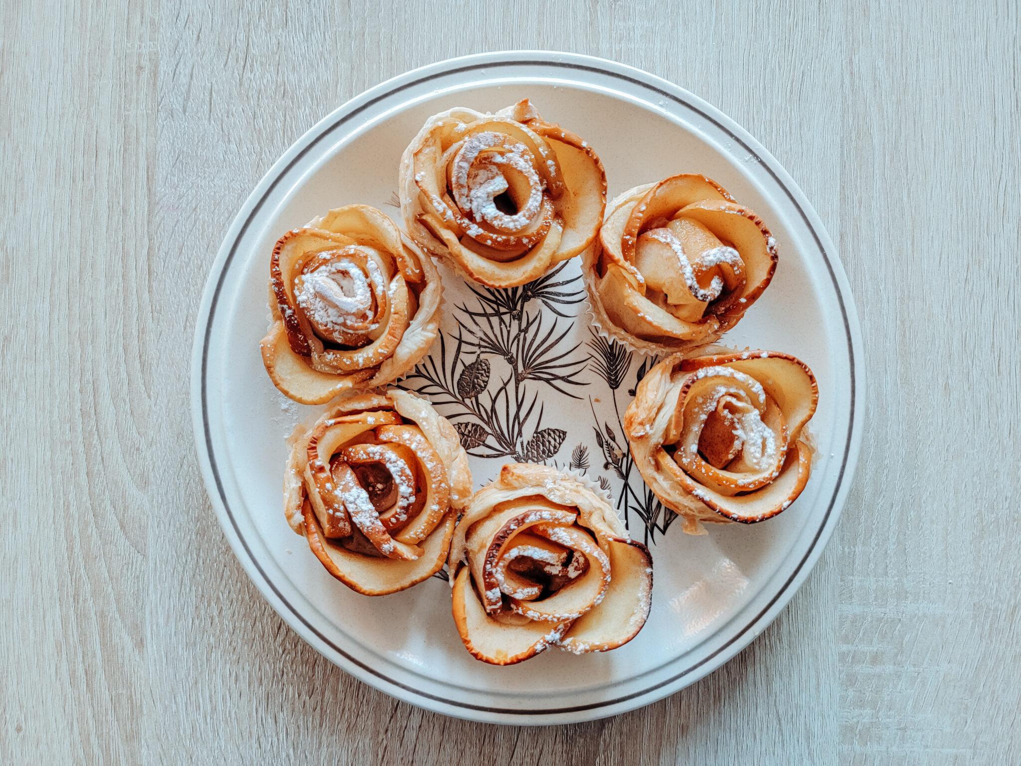 Receta fácil de rosas de manzana y hojaldre con imprimible gratis ...