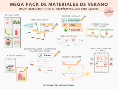 Descubre el Mega Pack de 20 Actividades de Verano Imprimibles – MonsPetits
