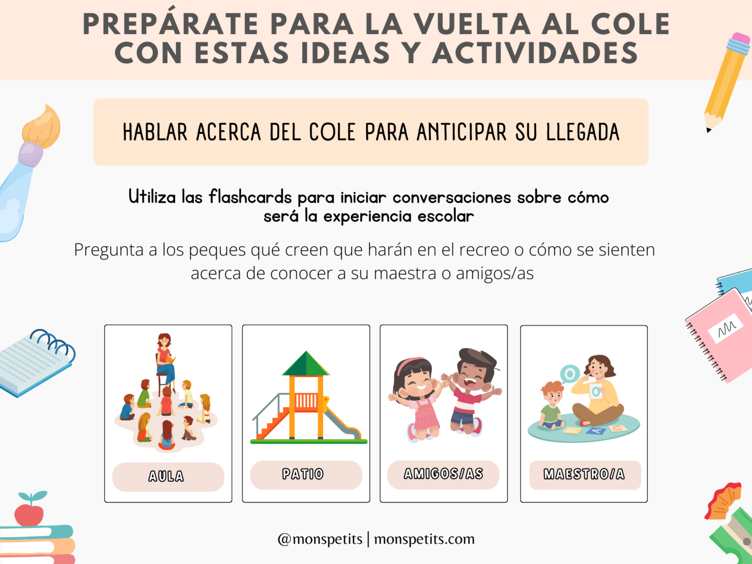 Prepárate para la Vuelta al Cole con Estas Ideas y Actividades – MonsPetits