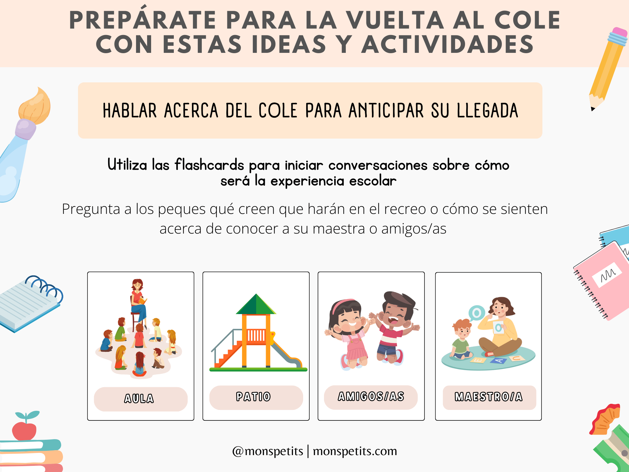 Prepárate para la Vuelta al Cole con Estas Ideas y Actividades – MonsPetits
