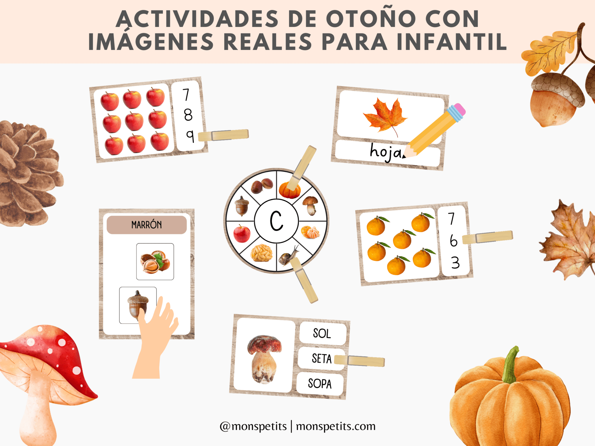 Actividades de otoño para trabajar matemáticas y lectoescritura en ...