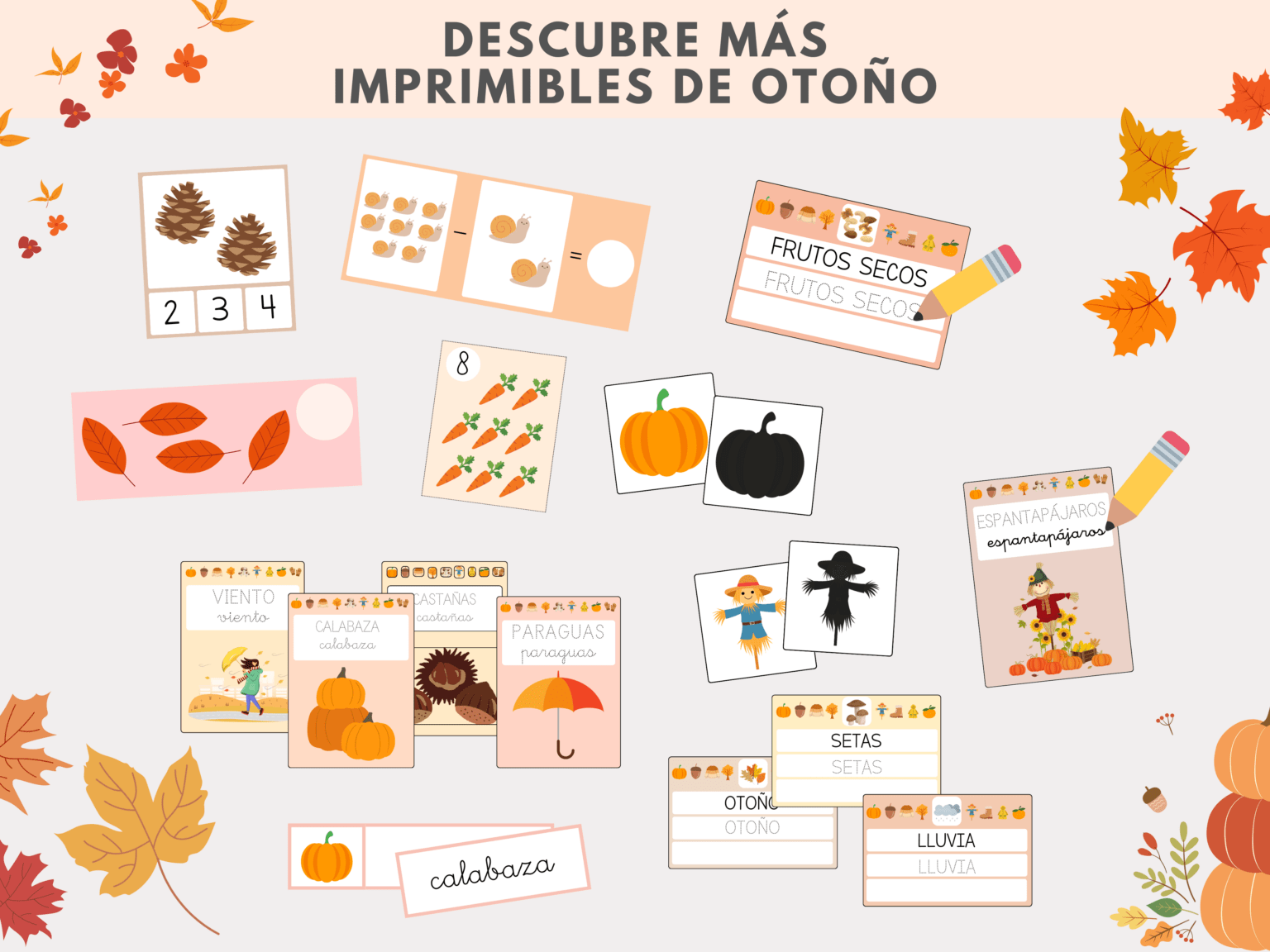 Aprendiendo con castañas: actividades otoñales para jugar, contar y ...