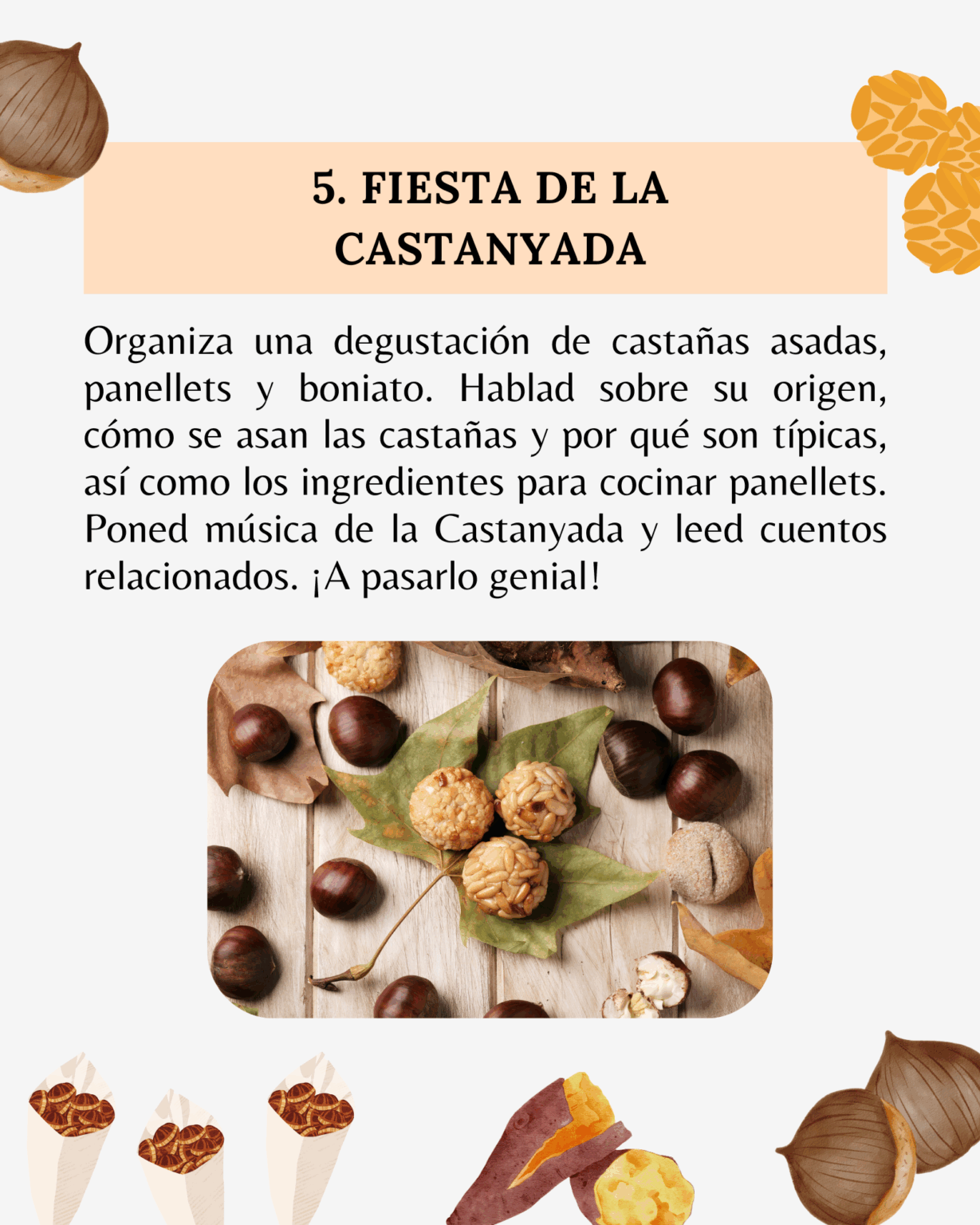 Actividades para celebrar la Castanyada en el aula de infantil ...