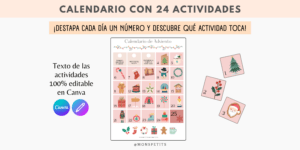 Crea tu propio calendario de Adviento fácil y personalizado + pdfs ...