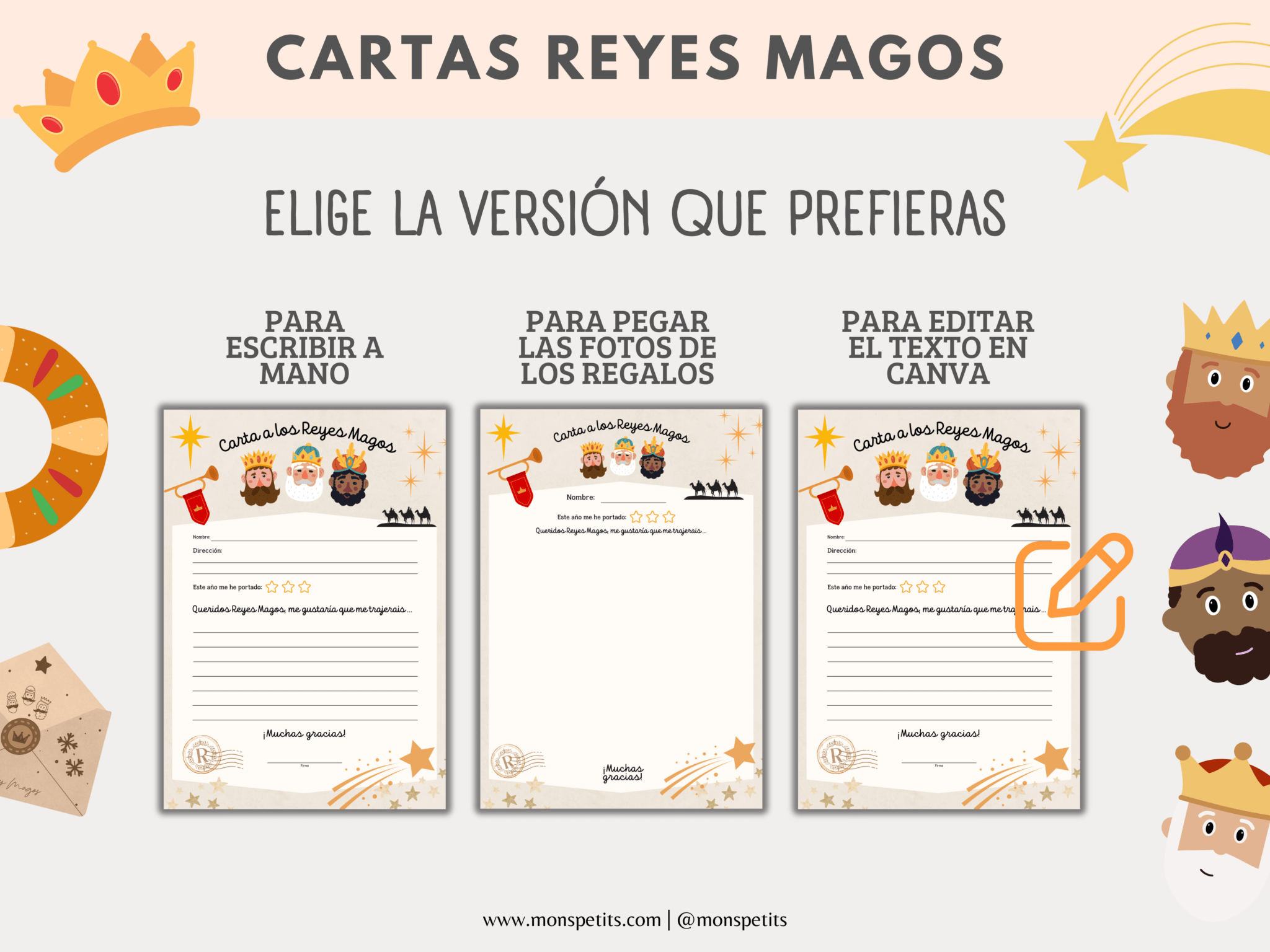 Carta para los Reyes Magos en PDF para Descargar – Español + Català ...
