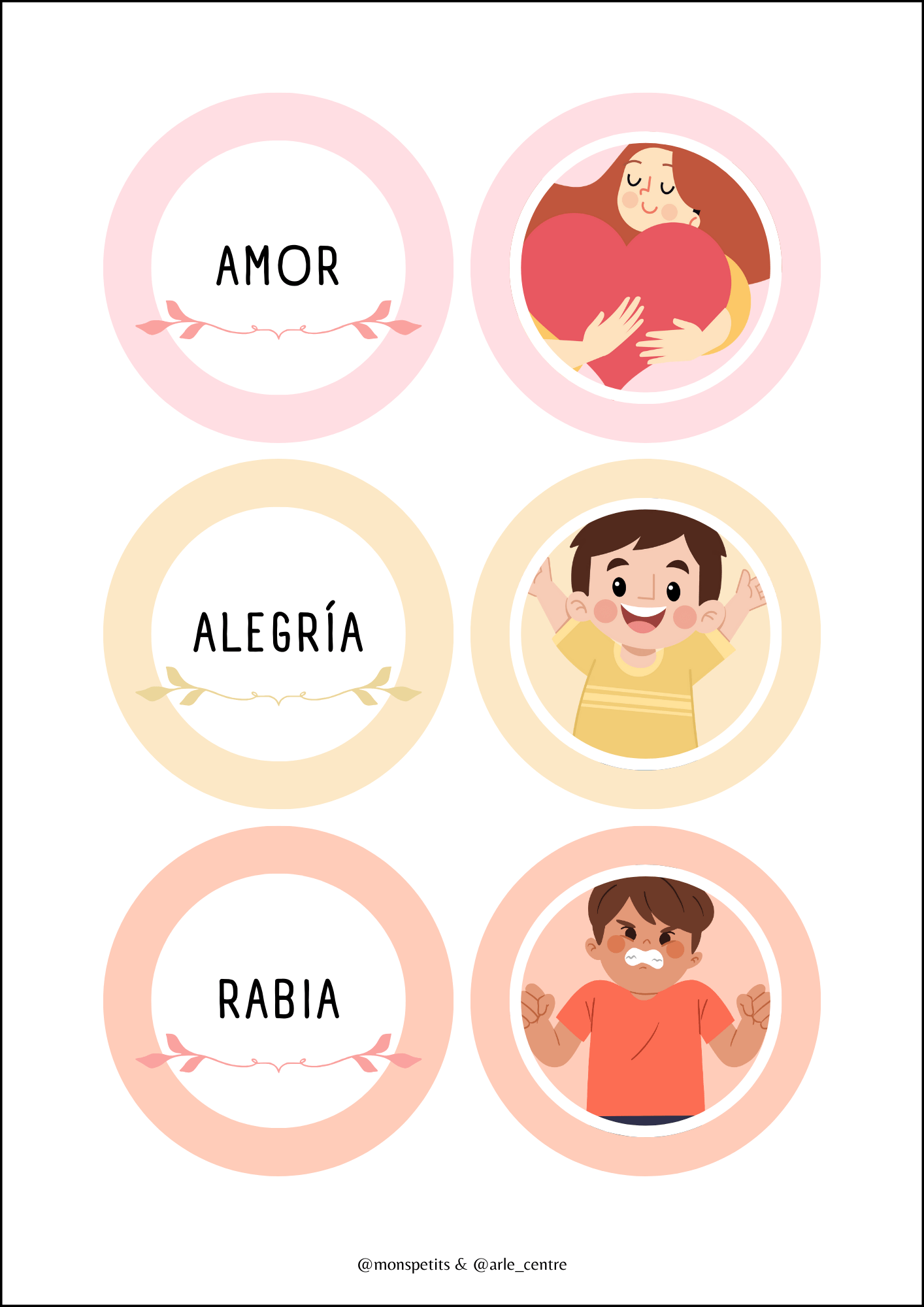 Memory de las emociones para niños y niñas (+ PDF gratis) – MonsPetits