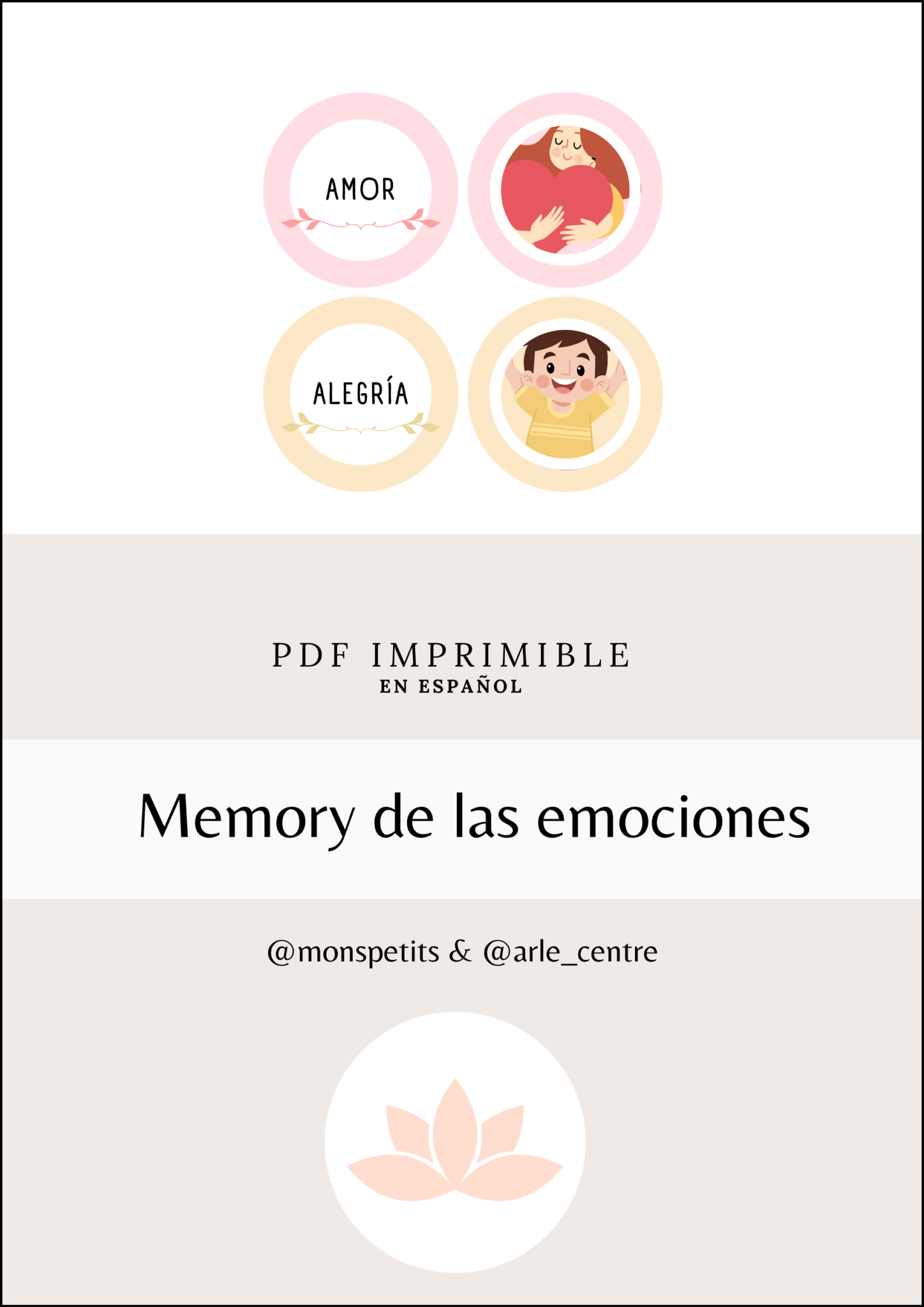 Memory de las emociones para niños y niñas (+ PDF gratis) – MonsPetits