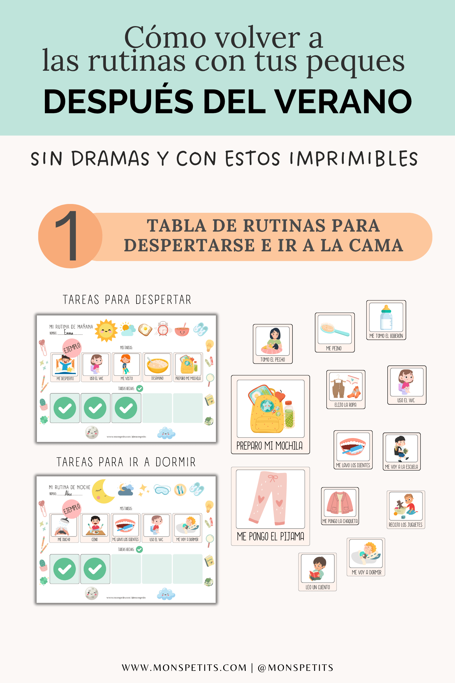 Cómo organizar la vuelta al cole de los niños y niñas (con 6 plantillas ...