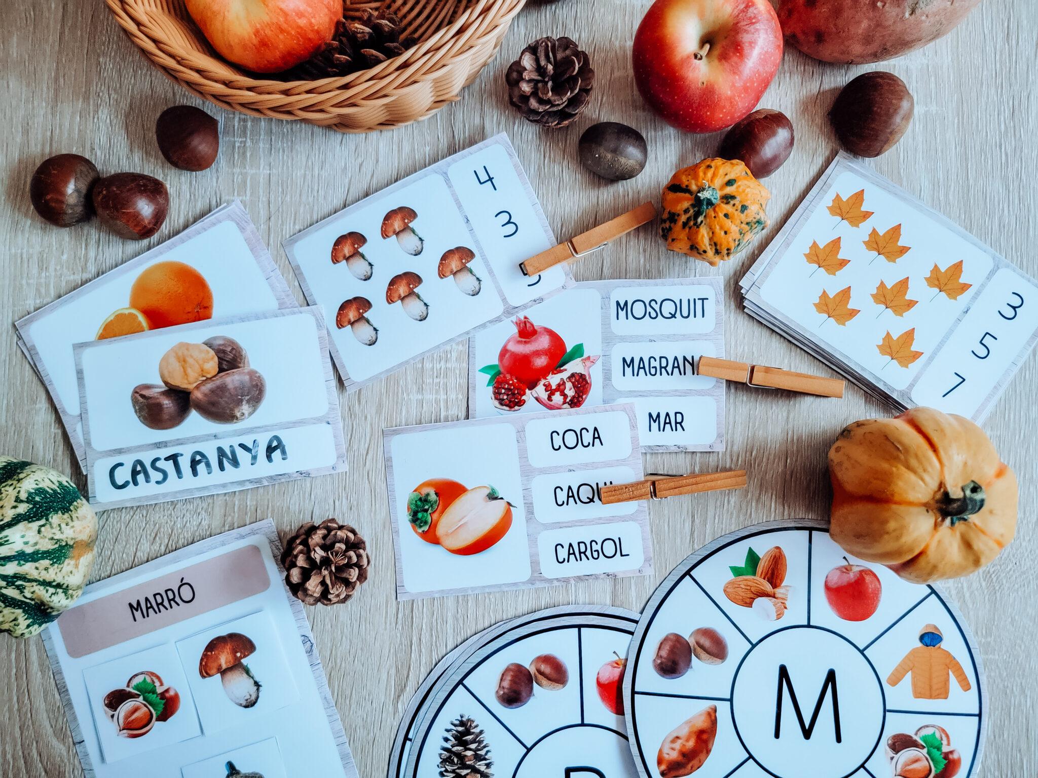 Actividades de otoño para trabajar matemáticas y lectoescritura en ...