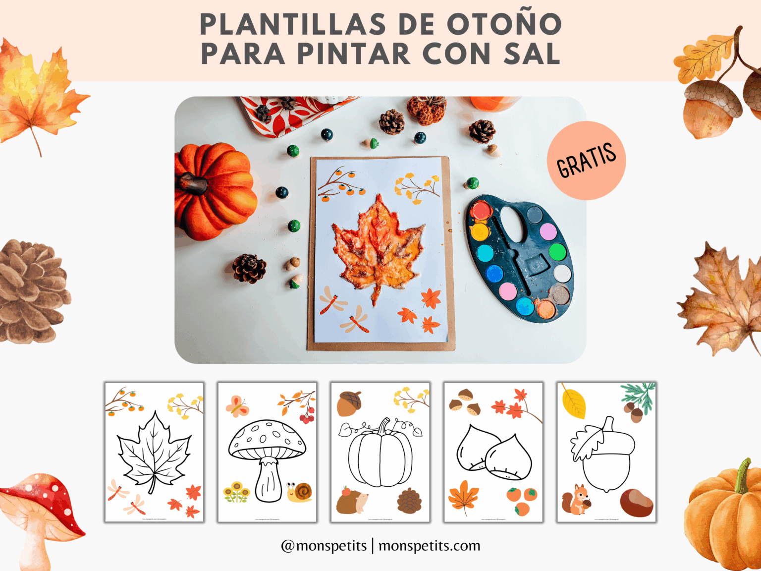 Aprender en otoño: ideas de actividades + imprimible gratis – MonsPetits