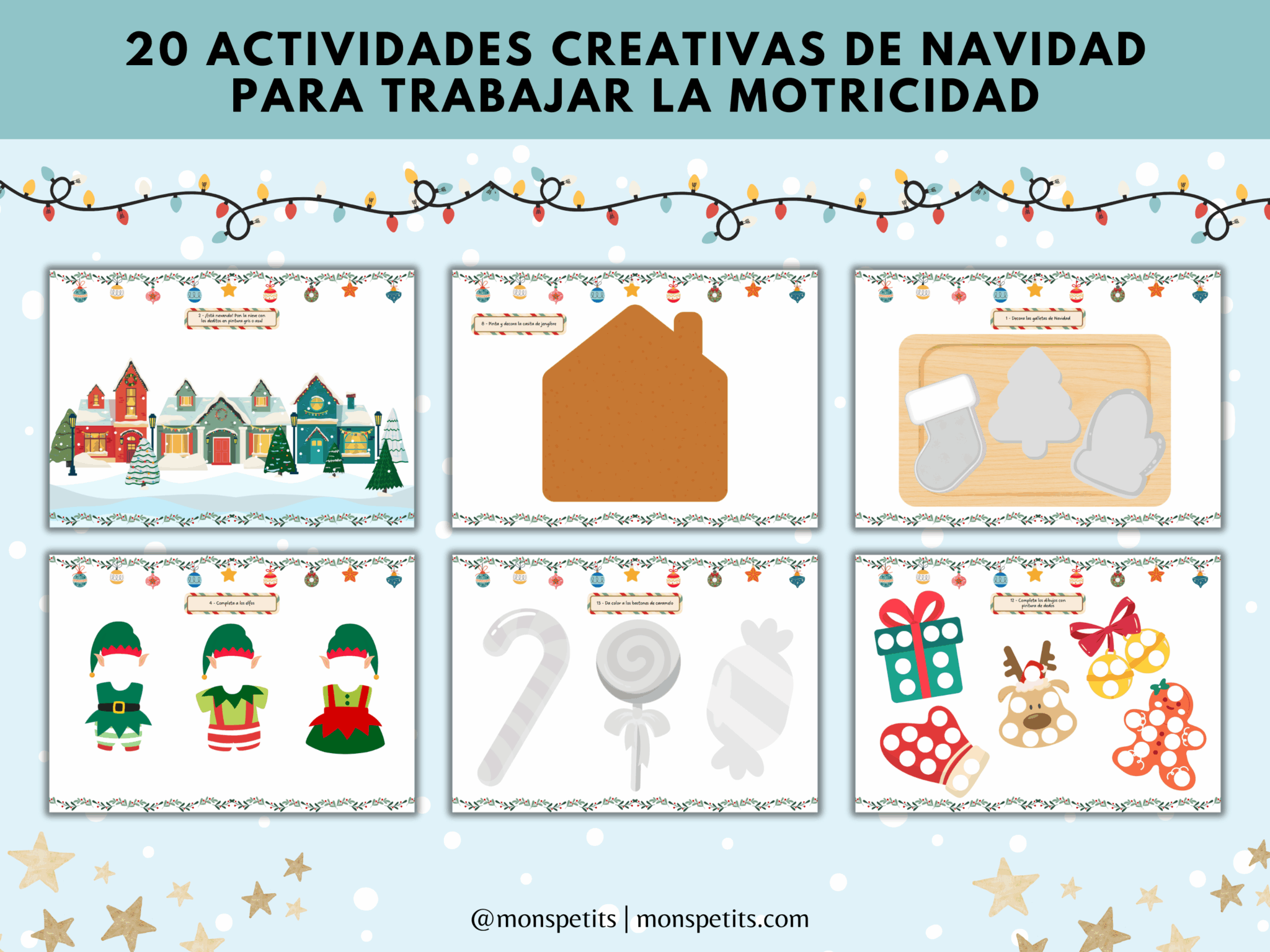 20 actividades creativas de Navidad para trabajar la motricidad ...