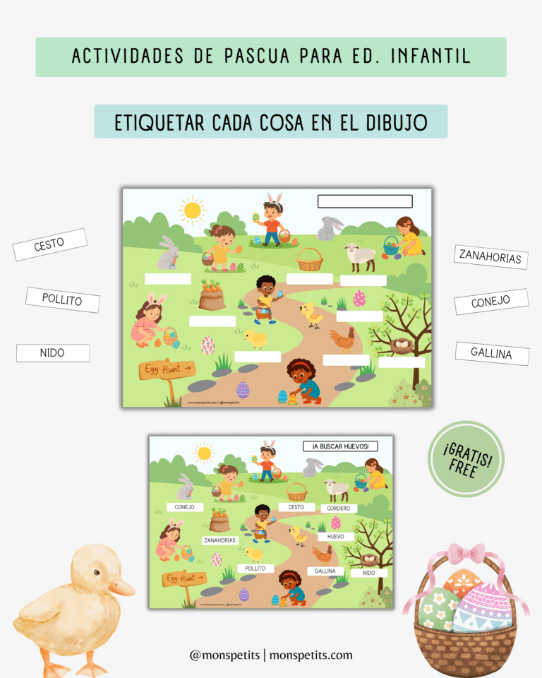 Actividades Educativas de Pascua para Educación Infantil + pdf gratis ...