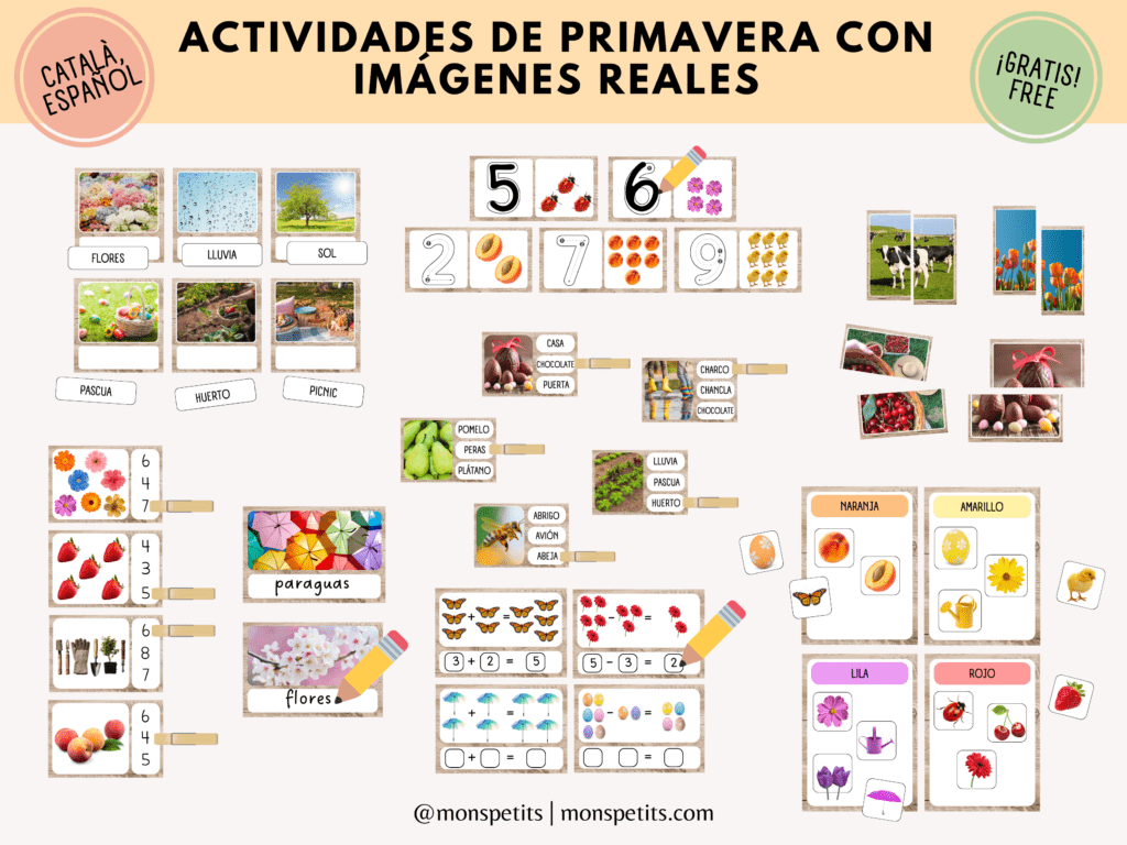 Actividades de primavera para Educación Infantil (con imágenes reales ...