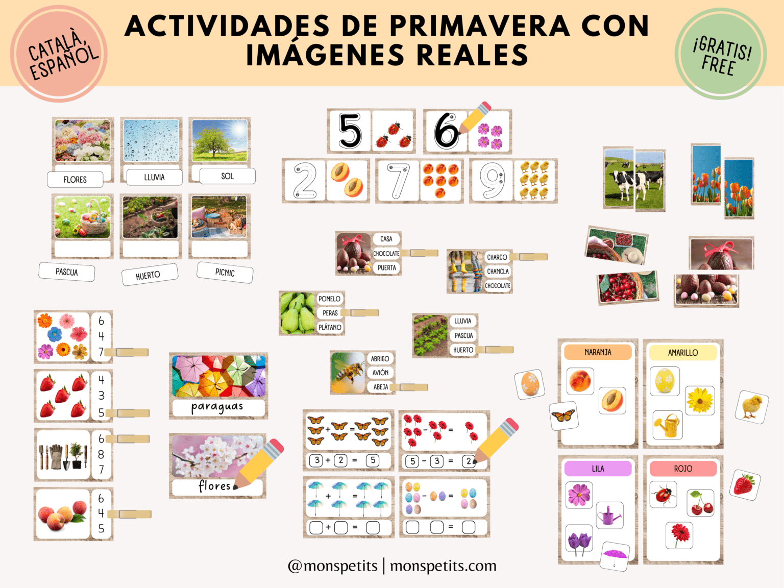Actividades de primavera para Educación Infantil (con imágenes reales ...